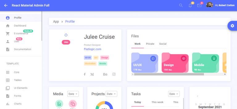 Best Material UI Admin Dashboards for 2022 - UI-Lib's Blog